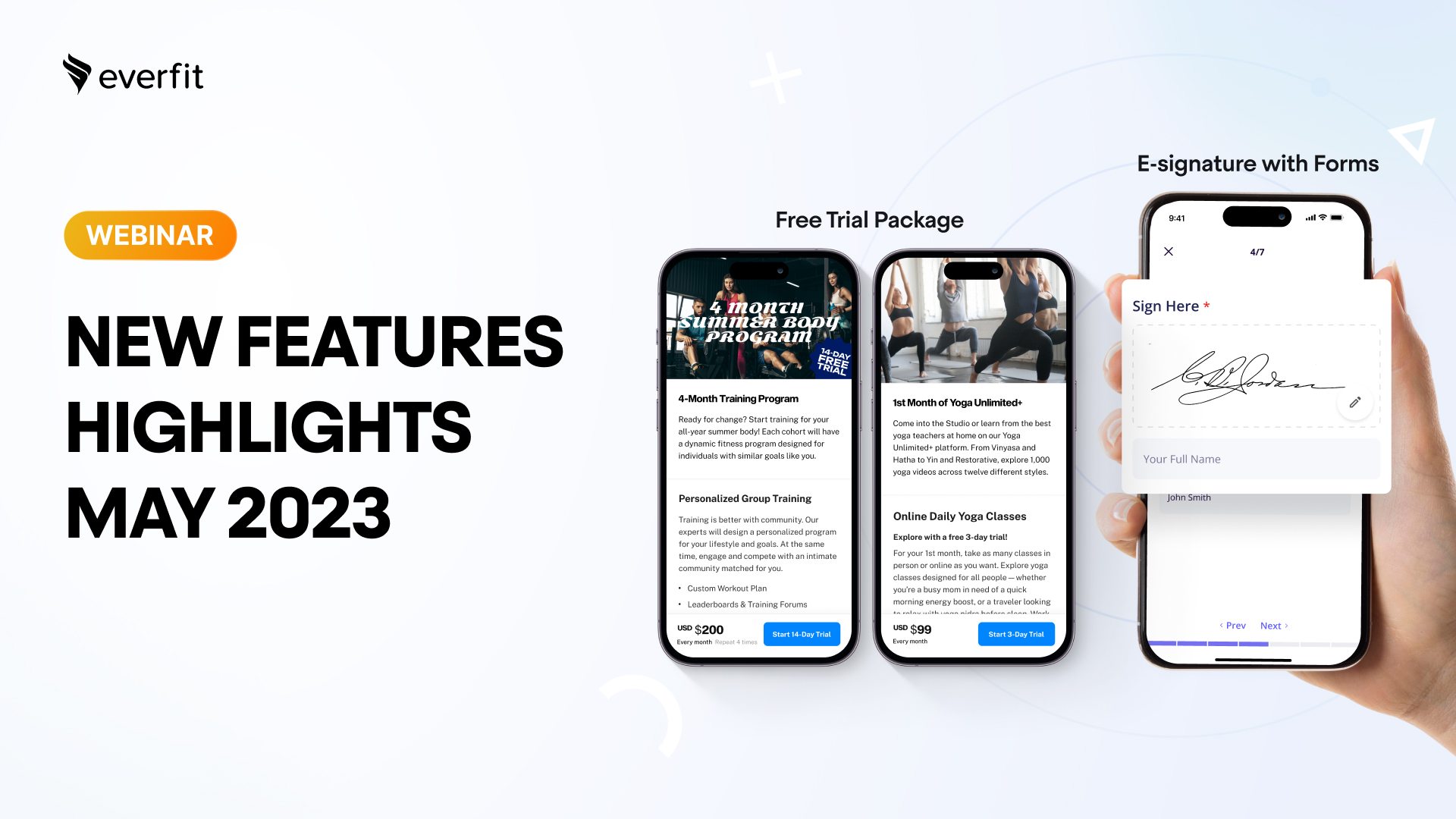 Everfit New Feature Highlights May 23': Free Trial Packages, E ...